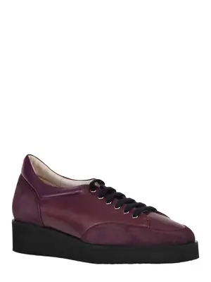 AMALFI BY RANGONI Erik Wedge Sneaker Bordeaux Parmasoft Cashmere