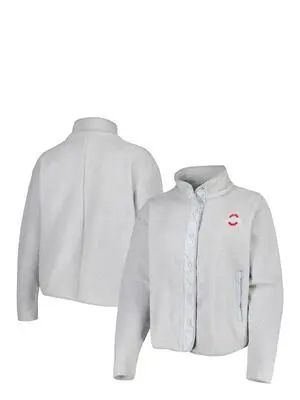 Profile Ohio State Buckeyes Wheelhouse Sherpa Full-snap Jacket By - Gray