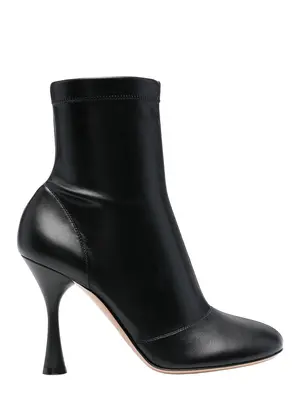 GIANVITO ROSSI Larue 95mm Leather Ankle Boots - Black