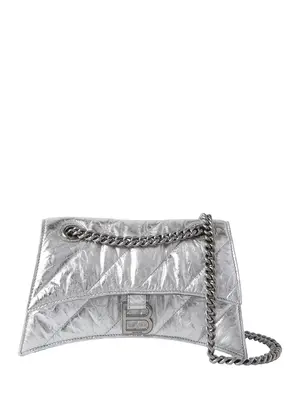 Balenciaga Hourglass Shoulder Bag - Silver