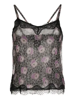 Anna Sui Floral-print Cami Top - Multicolour