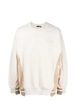 FIVE CM Embroidered-logo Sweatshirt - Neutrals