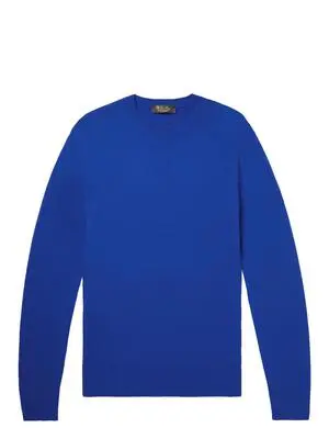 Loro Piana Baby Cashmere Superlight Dyed Crewneck - Blue