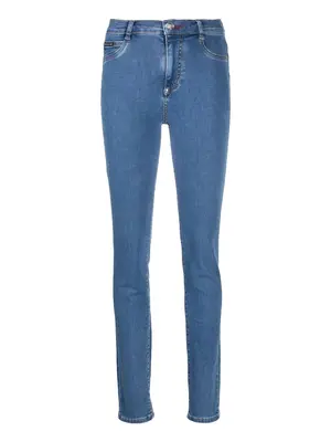 Philipp Plein High-waisted Skinny Jeans - Blue