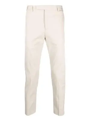 PT TORINO Tailored Cotton Trousers - Neutrals