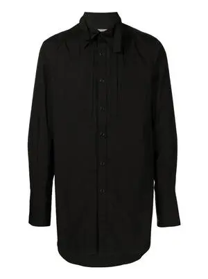 Yohji Yamamoto Bowtie-collar Oversized Shirt - Black