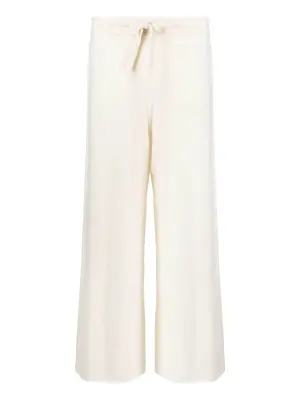 JIL SANDER Drawstring-waist Cashmere Trousers - Neutrals