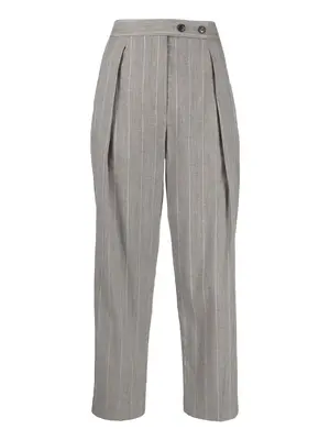 3.1 Phillip Lim High-waisted Tapered Trousers - Grey