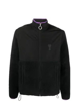 Ami De Coeur Panelled Jacket - Black