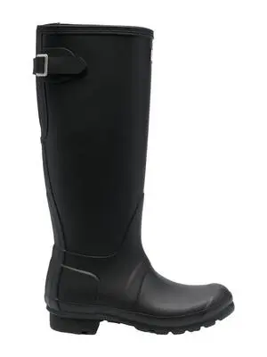 Hunter Rear Buckle-fastening Boots Black