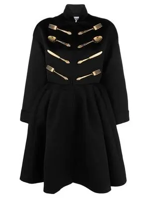 MOSCHINO Hardware-detail Flared Dress