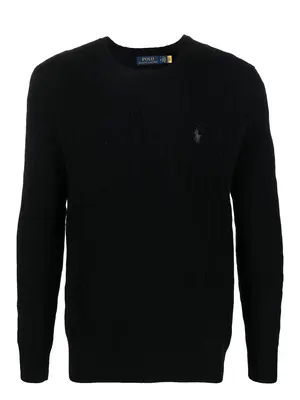 Polo Ralph Lauren Cable-Knit Sweater Black