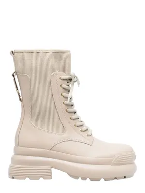 Liu Jo Amy Lace-up Ankle Boots - Neutrals