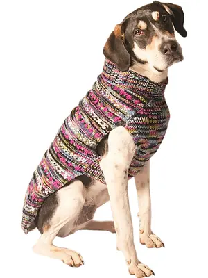 CHILLY DOG Woodstock Dog Sweater - Purple