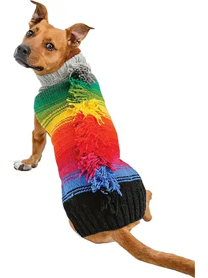 CHILLY DOG Rainbow Mohawk Sweater - Multicolor