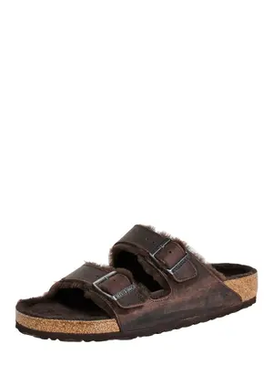 BIRKENSTOCK Arizona Shearling Sandals Habana/habana