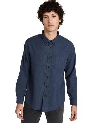 Rails Runson Button Down Shirt - Heather Blue