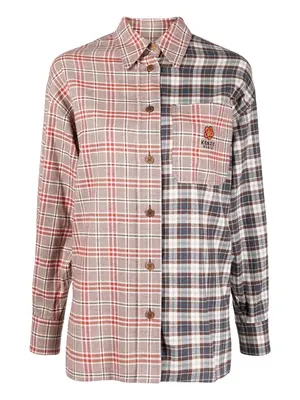 Kenzo Mix-print Shirt - Red