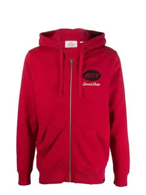Deus Ex Machina Tin Lizzie Recycled Zip-up Hoodie - Red