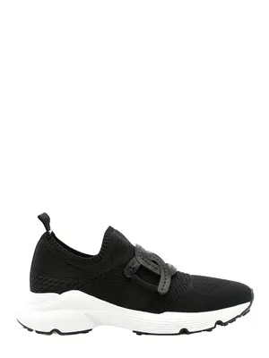 TOD'S Chain-link Detail Slip-on Sneakers - Black