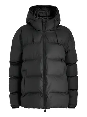Rains Quilted Waterproof Jacket - Black