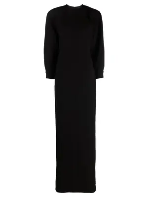 Saint Laurent Open-back Maxi Dress - Black