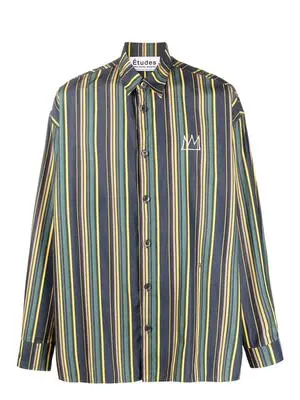 ÉTUDES STUDIO Illustion Nows The Time Striped Shirt - Green