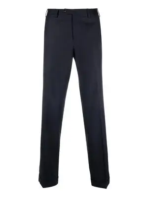 PT TORINO Straight-leg Virgin Wool Trousers - Blue