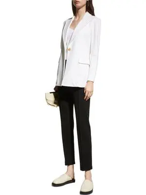 Rosetta Getty Jersey Single-breasted Blazer - White