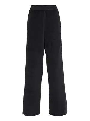 Polo Ralph Lauren Wide-leg Velvet Jersey Sweatpants - Black