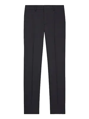 The Kooples Slim-fit Mid-rise Wool Suit Trousers - Gry01