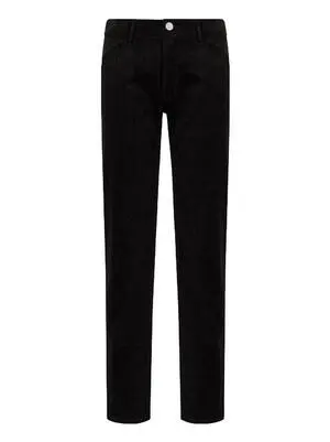 Giorgio Armani Regular-fit Five-pocket Trousers - Black