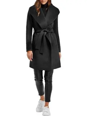 Sentaler Shawl Collar Alpaca And Wool Coat - Black