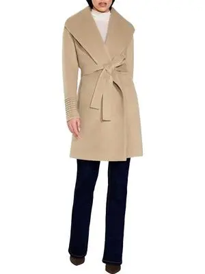 Sentaler Shawl Collar Alpaca And Wool Coat - Camel