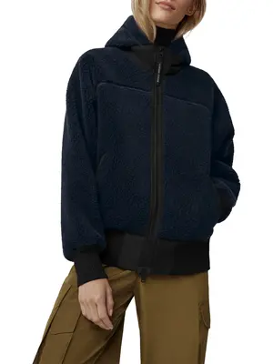 Canada Goose Canada Goose Simcoe Fleece Zip-Up Hooded Jacket Atlantic Navy