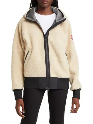 Canada Goose Canada Goose Simcoe Fleece Zip-Up Hooded Jacket Mist Grey - Brume Grise