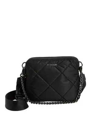 Mz Wallace Bowery Quilted Nylon Crossbody Bag - Black