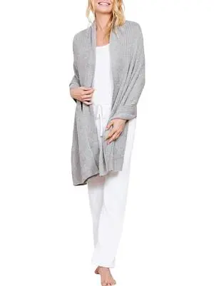 Barefoot Dreams Cozychic™ Lite Travel Shawl - Dove Gray