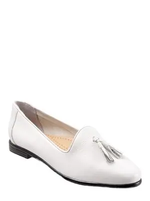Trotters Liz Tassel Loafer - White