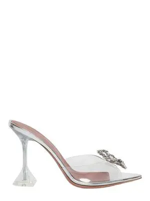 Amina Muaddi Rosie Glass Slipper Sandals - Transparent