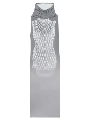 MAISON MARGIELA Dummy Sleeveless Midi Dress - Grey
