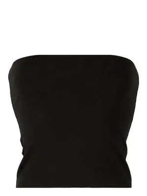 Brunello Cucinelli Strapless Bandeau Top - Black