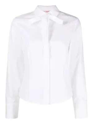 Valentino Garavani Pussy-bow Shirt - White