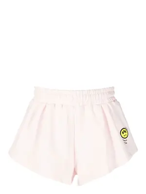 BARROW Slogan-print Track Shorts - Pink