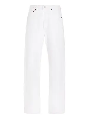 AGOLDE 90's Pinch Waist High-rise Straight-leg Jeans - White