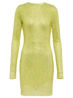 Stella McCartney Crystal-embellished Mini Dress - Green