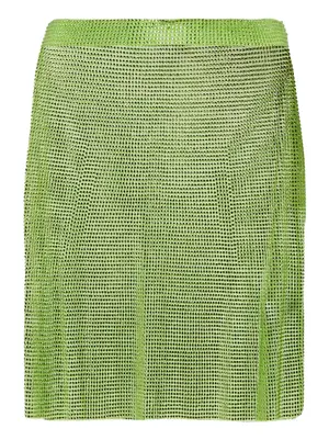 Giuseppe Di Morabito Crystal-embellished Miniskirt - Green