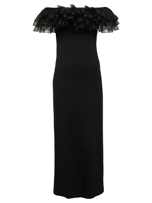 Giambattista Valli Off-shoulder Maxi Dress - Black