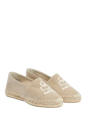 Isabel Marant Canae Logo Espadrilles - Beige
