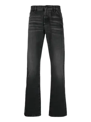 COUNTY OF MILAN Marcelo Burlon Stone Cross Slim-fit Jeans - Black